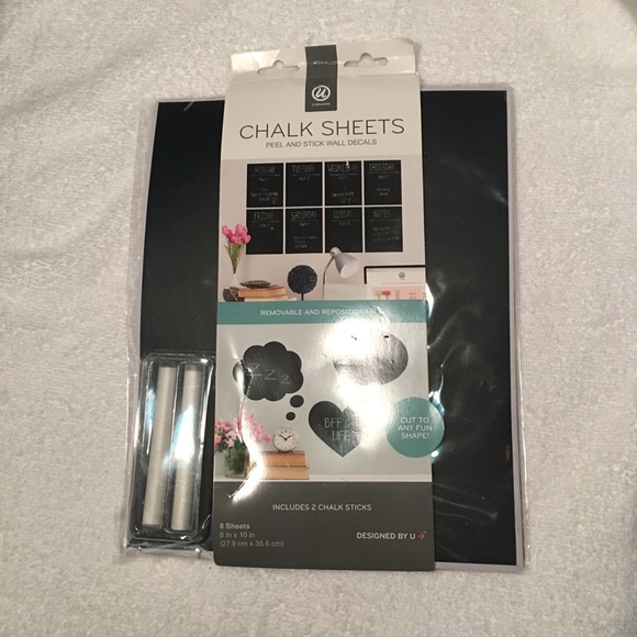 Wall Decor | Nwt Chalk Sheets Peel And Stick | Poshmark